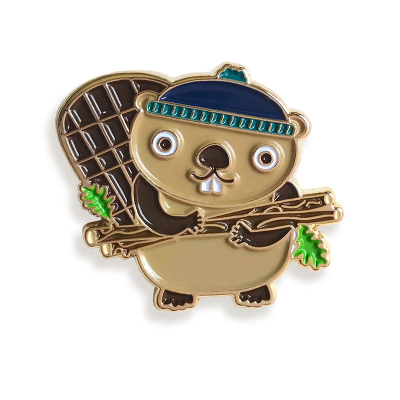 Beaver Brooch - Etsy