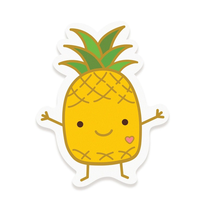 Pineapple Sticker - Etsy