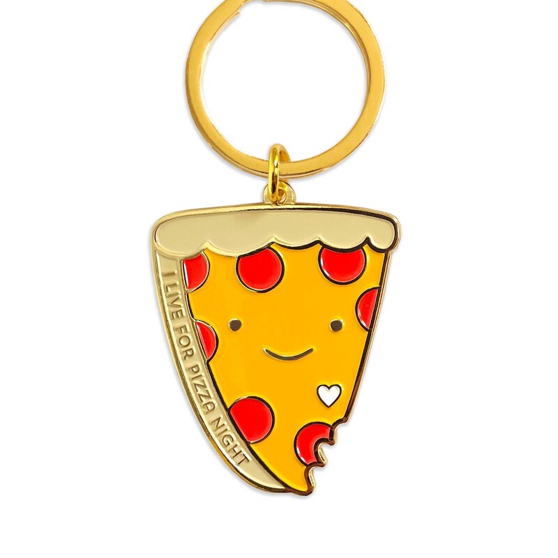 Pizza Keychain - Etsy