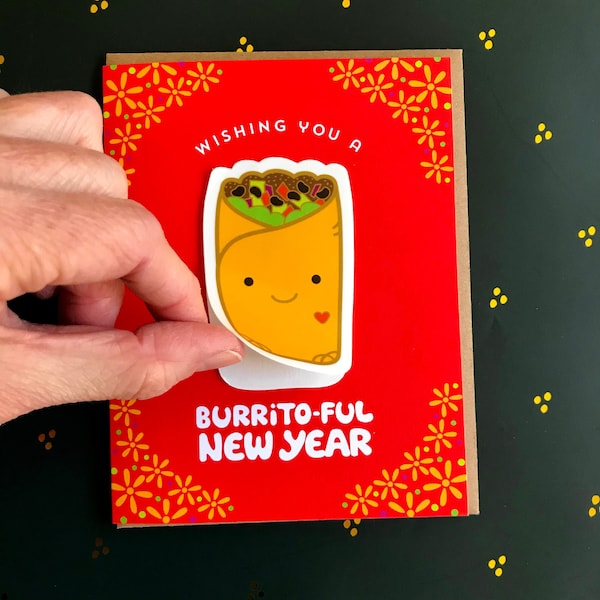Burrito Card - Etsy