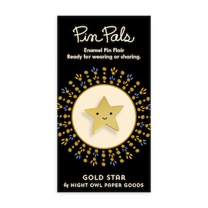 Gold Star Pin Gold Star Enamel Pin Gold Star Lapel Pin - Etsy UK