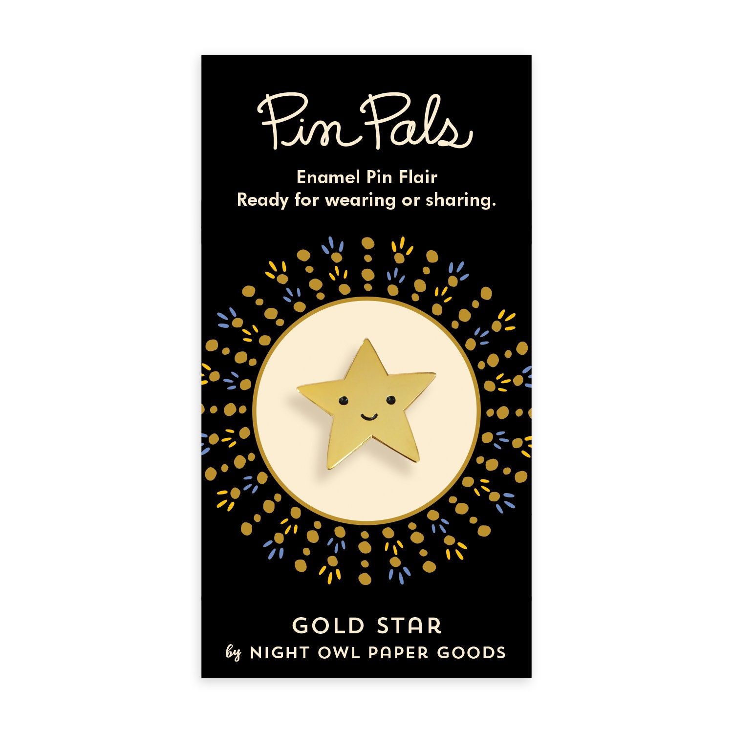 Gold Star Pin Gold Star Enamel Pin Gold Star Lapel Pin | Etsy UK