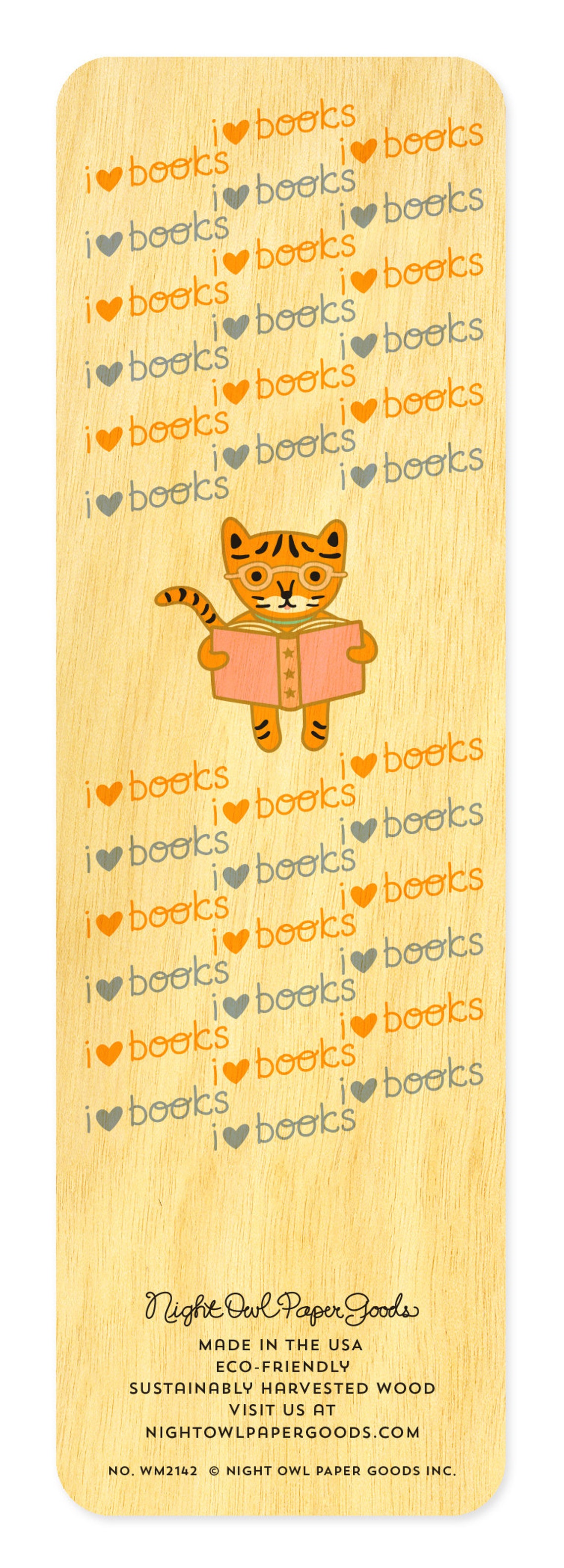 Tiger Tales Bookmark Real Birch Wood Bookmark Book Lover - Etsy