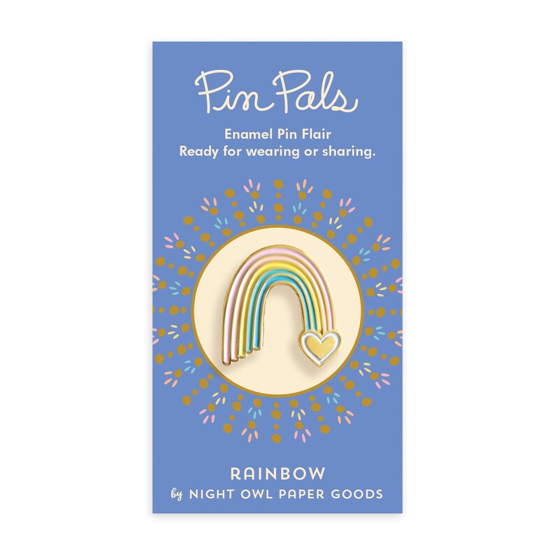 Rainbow Pin Rainbow Enamel Pin Rainbow Lapel Pin Pride - Etsy