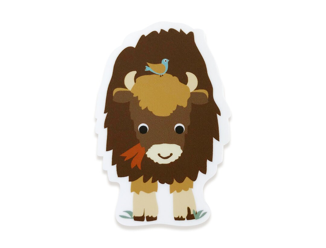 Bison Sticker – Waterproof Buffalo Decal, Laptop Art - Etsy