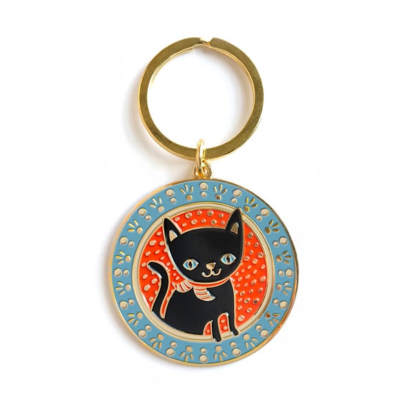 Cat Key Chain - Etsy