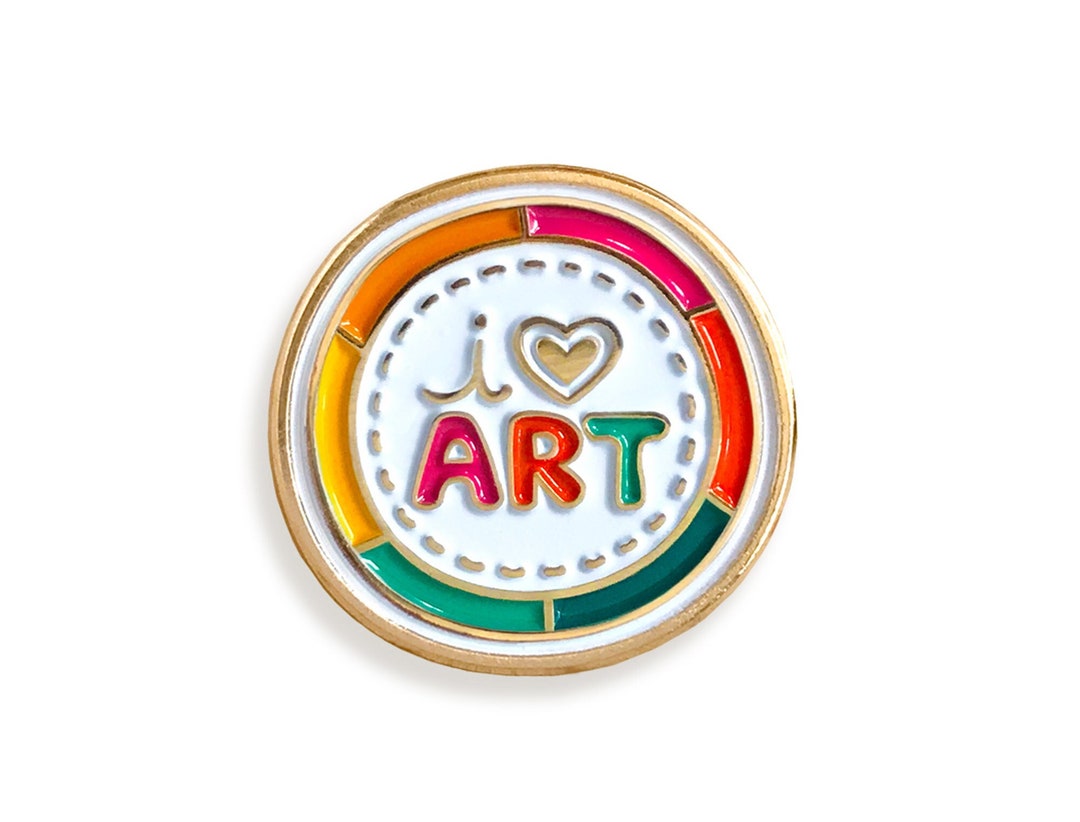 Love Art Enamel Pin – Color Wheel Lapel Pin for Artist, Creative - Etsy