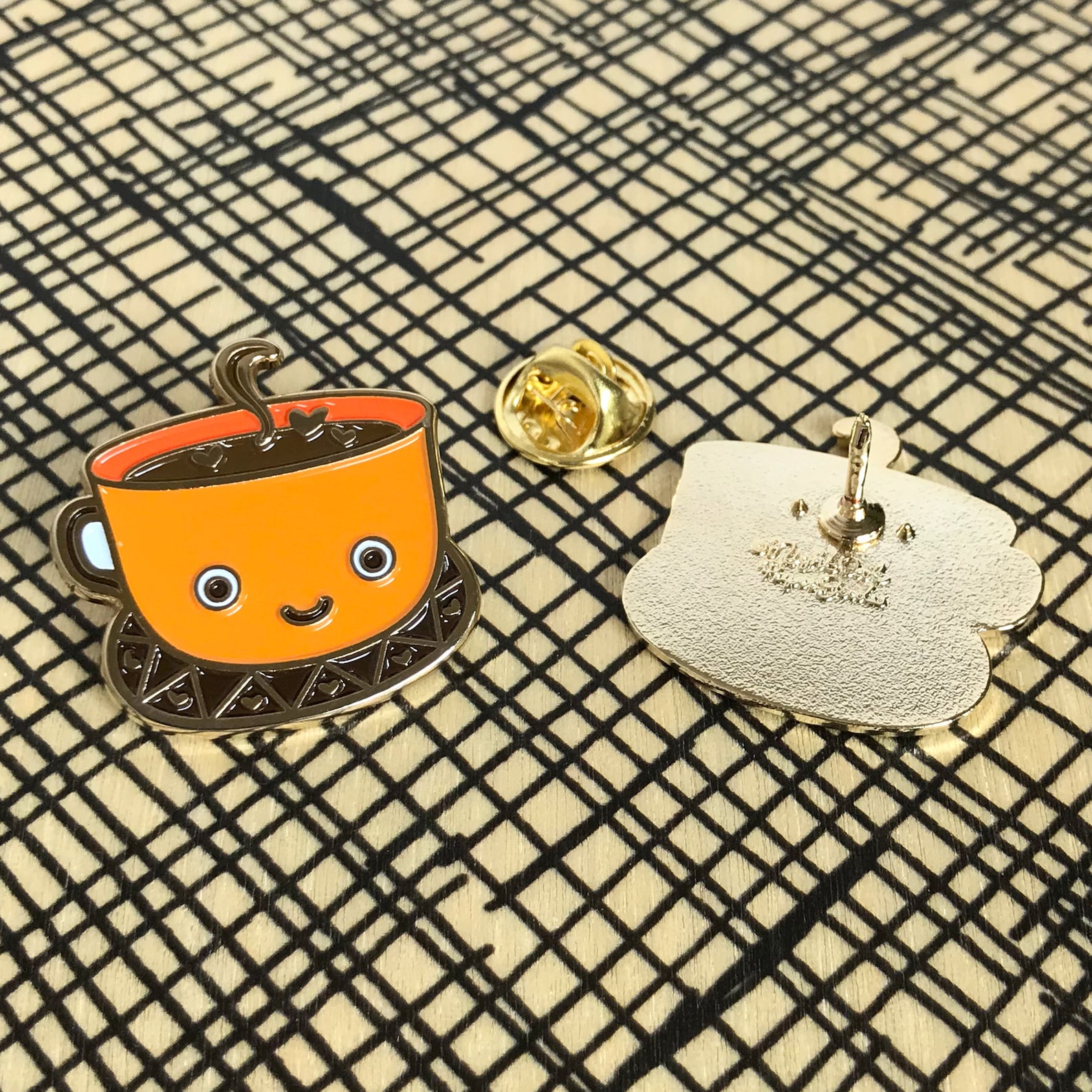 Hot Coffee Pin Coffee Enamel Pin Coffee Lapel Pin Kawaii - Etsy