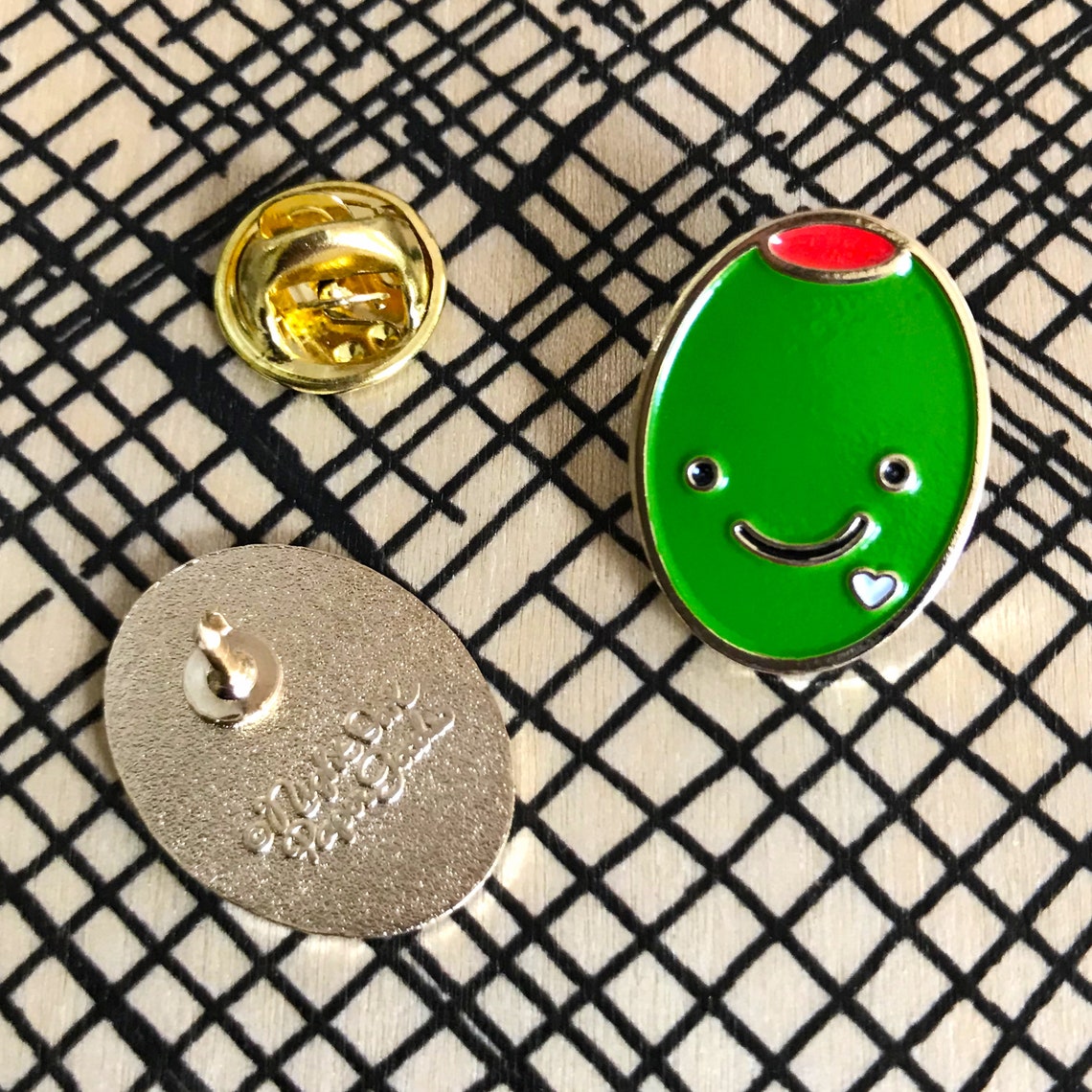 Olive Love Pin Olive Enamel Pin Olive Lapel Pin Olive - Etsy