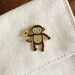 Monkey Pin Monkey Enamel Pin Monkey Lapel Pin Gold Enamel Pin Kawaii ...