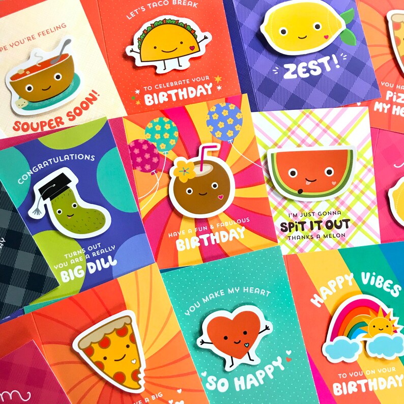 Latte Thanks Sticker Card - Includes Coffee Vinyl Sticker - Fun Thank ...