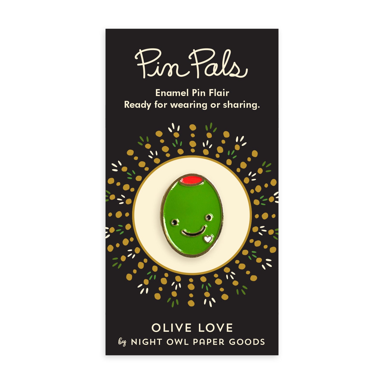 Olive Love Pin Olive Enamel Pin Olive Lapel Pin Olive - Etsy