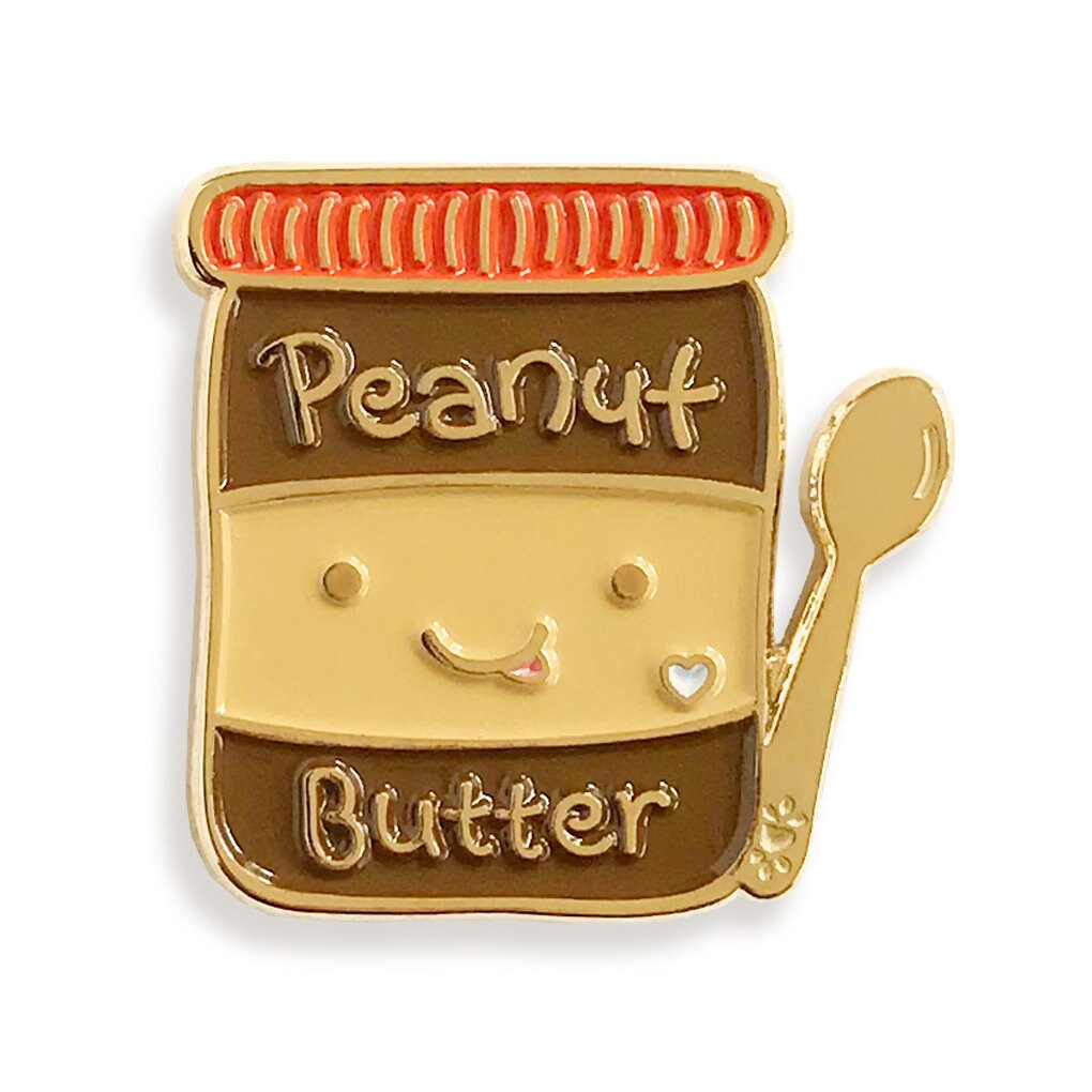Peanut Butter Pin Peanut Butter Jar Lapel Pin Enamel Pin - Etsy