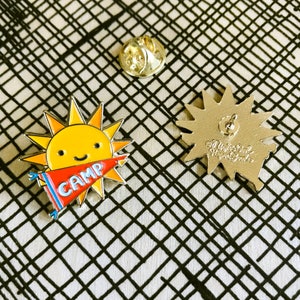 Happy Camper Pin Camp Enamel Pin Camp Lapel Pin Gift for Camper Camp ...