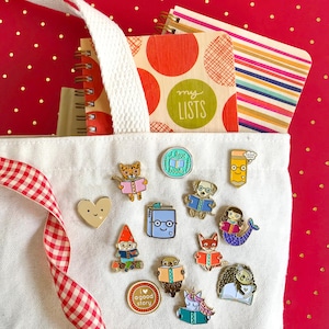 Book Lover Enamel Pin – Happy Book Lapel Pin for Reader, Student - Etsy