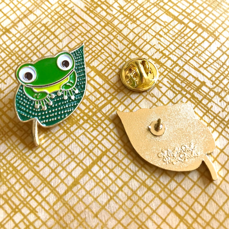 Frog Pin Frog Lapel Pin Frog Enamel Pin Kawaii Frog Pin - Etsy