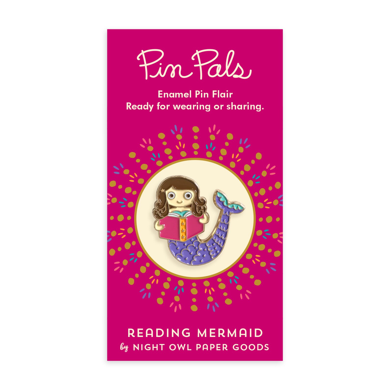 Reading Mermaid Pin Reading is Magical Reading Mermaid - Etsy