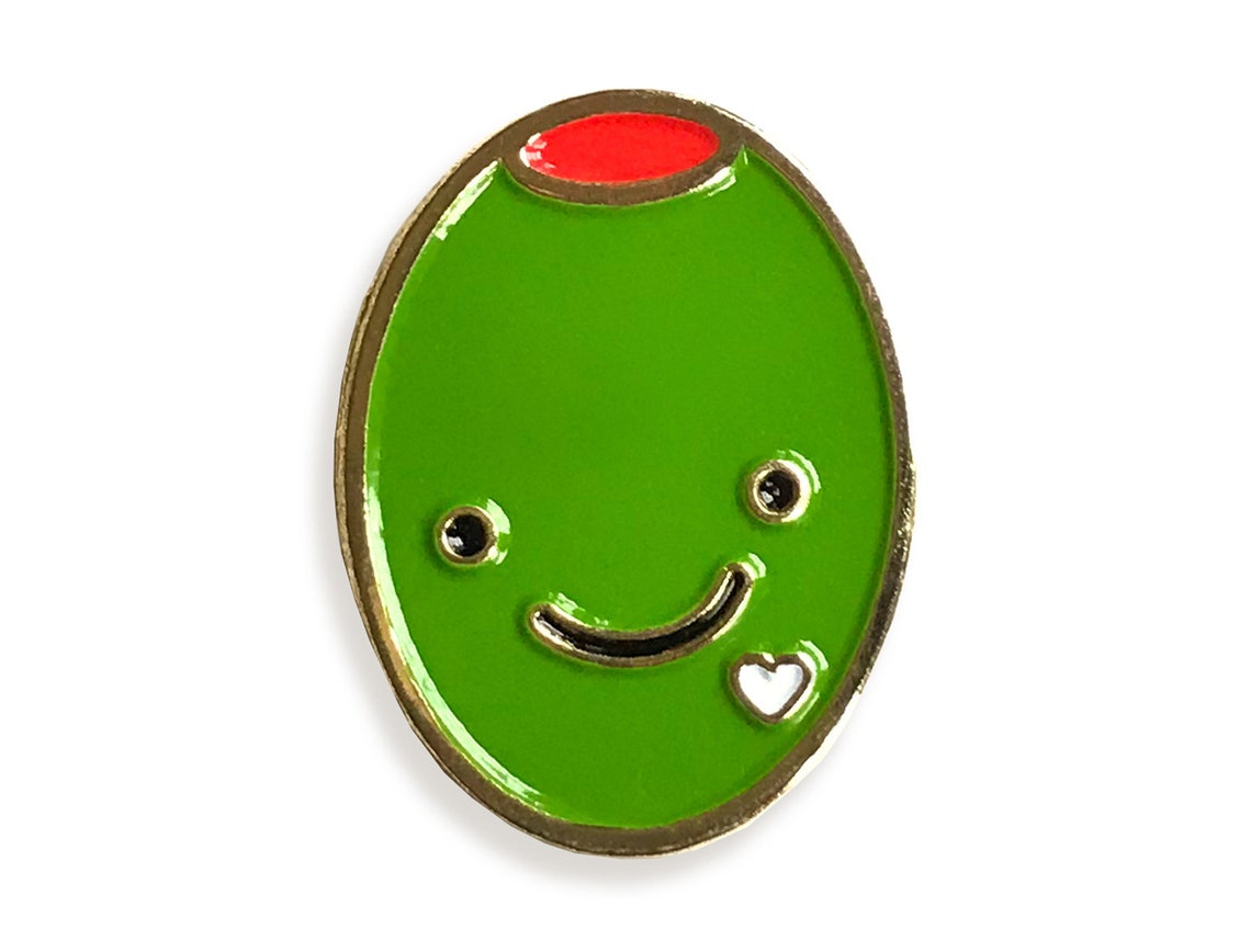 Olive Love Pin Olive Enamel Pin Olive Lapel Pin Olive - Etsy