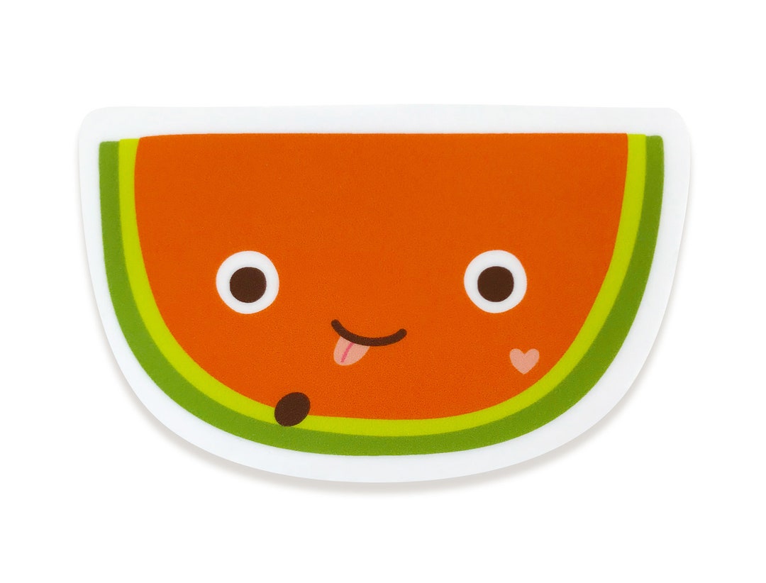 Watermelon Sticker - Vinyl Sticker - Waterproof - Dishwasher-safe ...