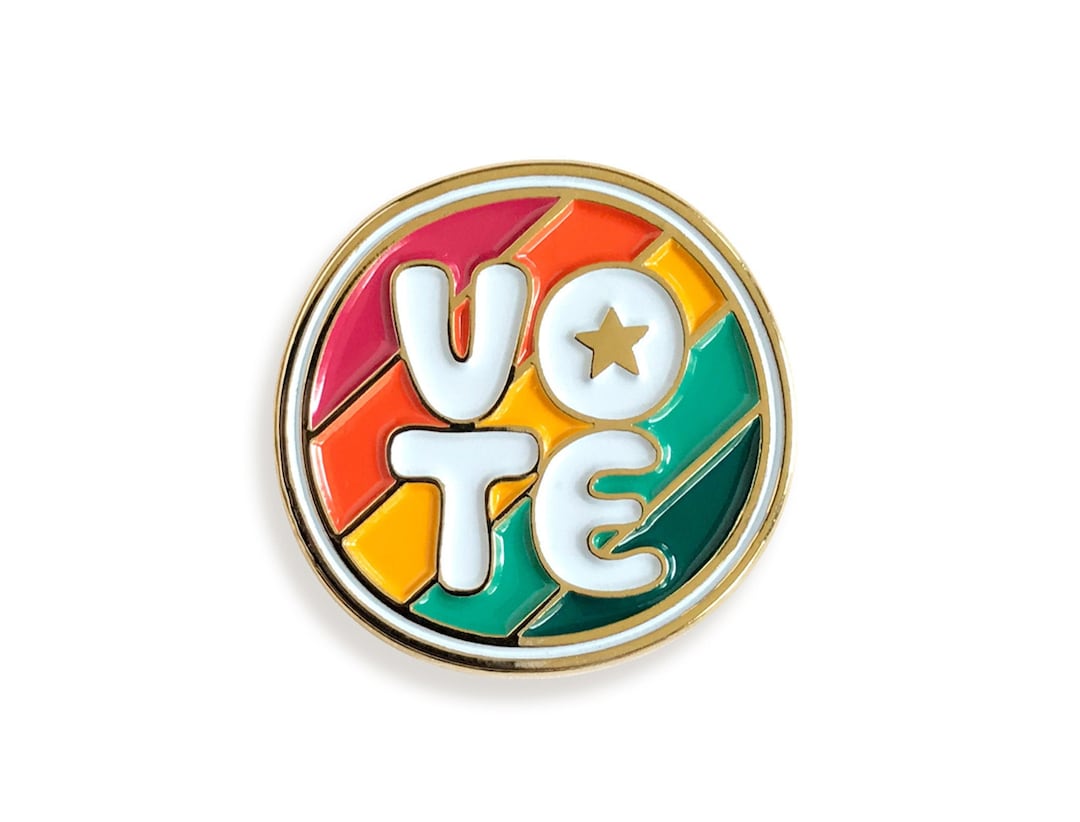 Vote Pin Enamel Pin Lapel Pin Get Out the Vote Election Freedom ...