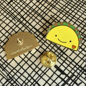 Food Lover Enamel Pin Gift Set Set of 3 Lapel Pins Hot Dog Pin Taco Pin ...