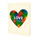 Patchwork Heart Card Love Makes a Family Love Card Wedding Card ...