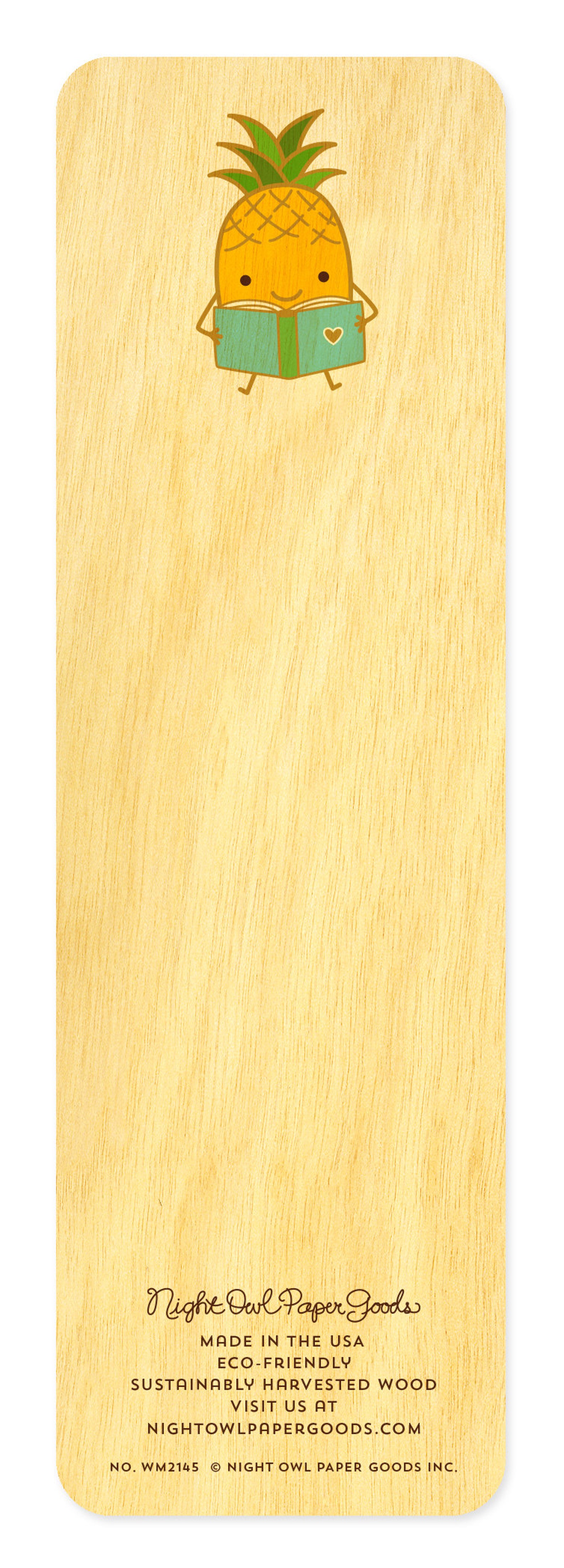 Poetry Pineapple Real Wood Bookmark Pineapple Bookmark - Etsy