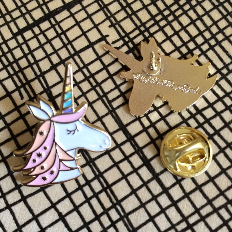 Unicorn Pin Unicorn Enamel Pin Unicorn Lapel Pin Shiny - Etsy