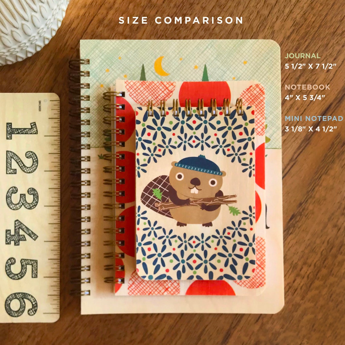 Taco Journal Birch Wood Journal Real Wood Notebook Tacos - Etsy