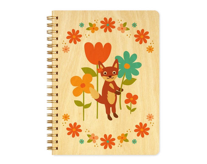 Tiny Notebook With Little Prince Fox Illustration, Embroidered Fox ...