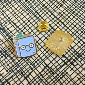 Book Lover Pin - Book Enamel Pin - Book Lapel Pin - Kawaii Book Pin ...