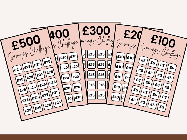 Printable Savings Challenges Bundle | Budget Planner | Cash Envelope ...