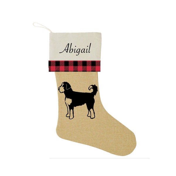 Burlap Dog Stocking - Etsy