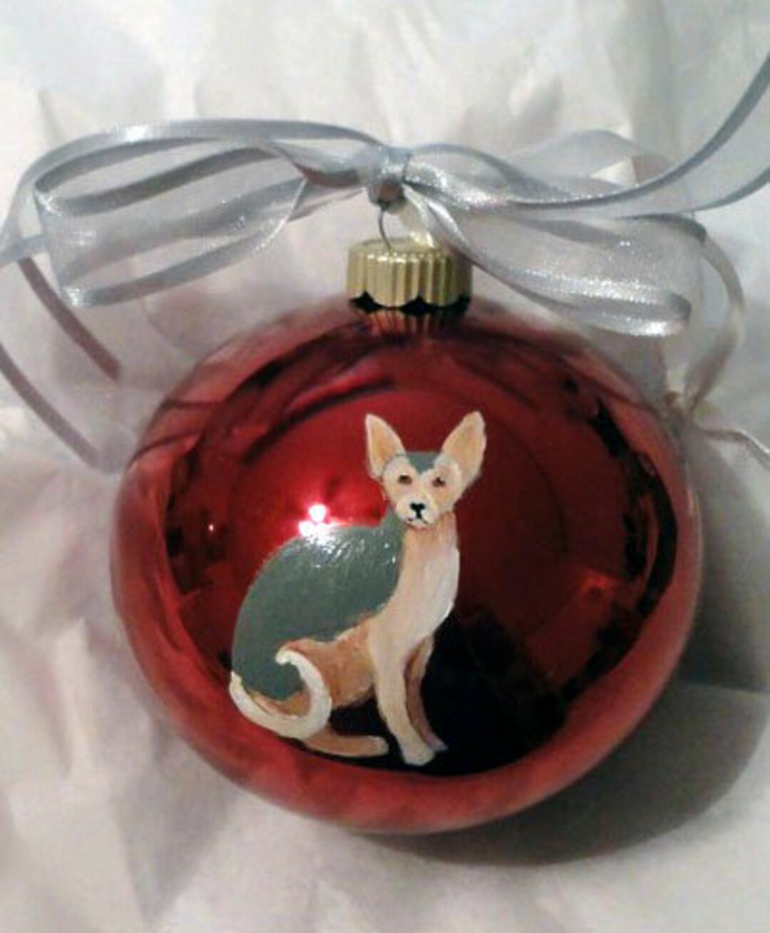 Sphynx Cat Hand Painted Christmas Ornament - Personalized Christmas ...