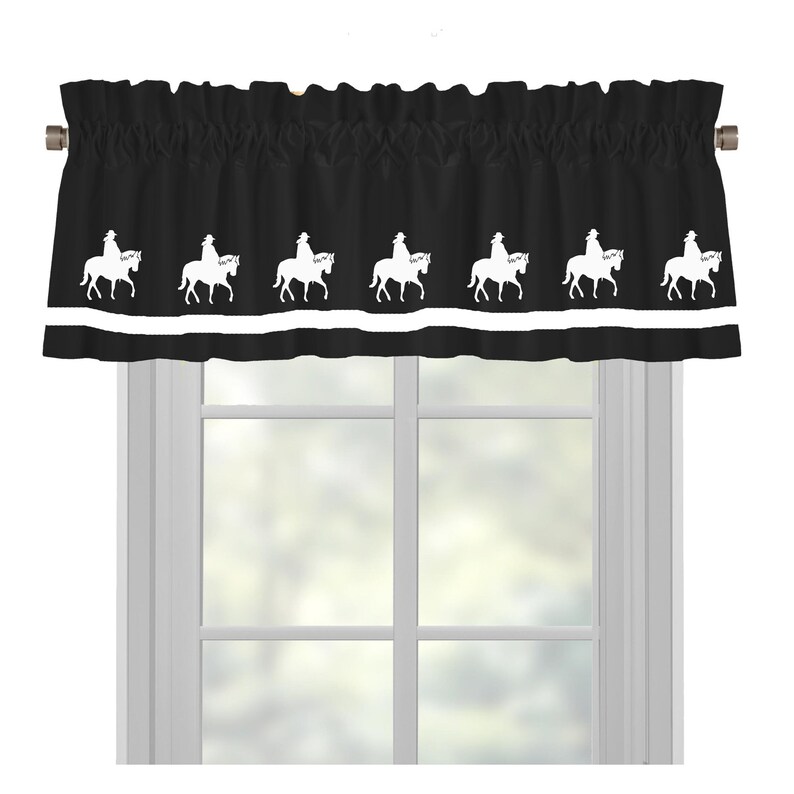 Morgan Horse Window Valance Curtain - Your Choice of Colors Homemade ...