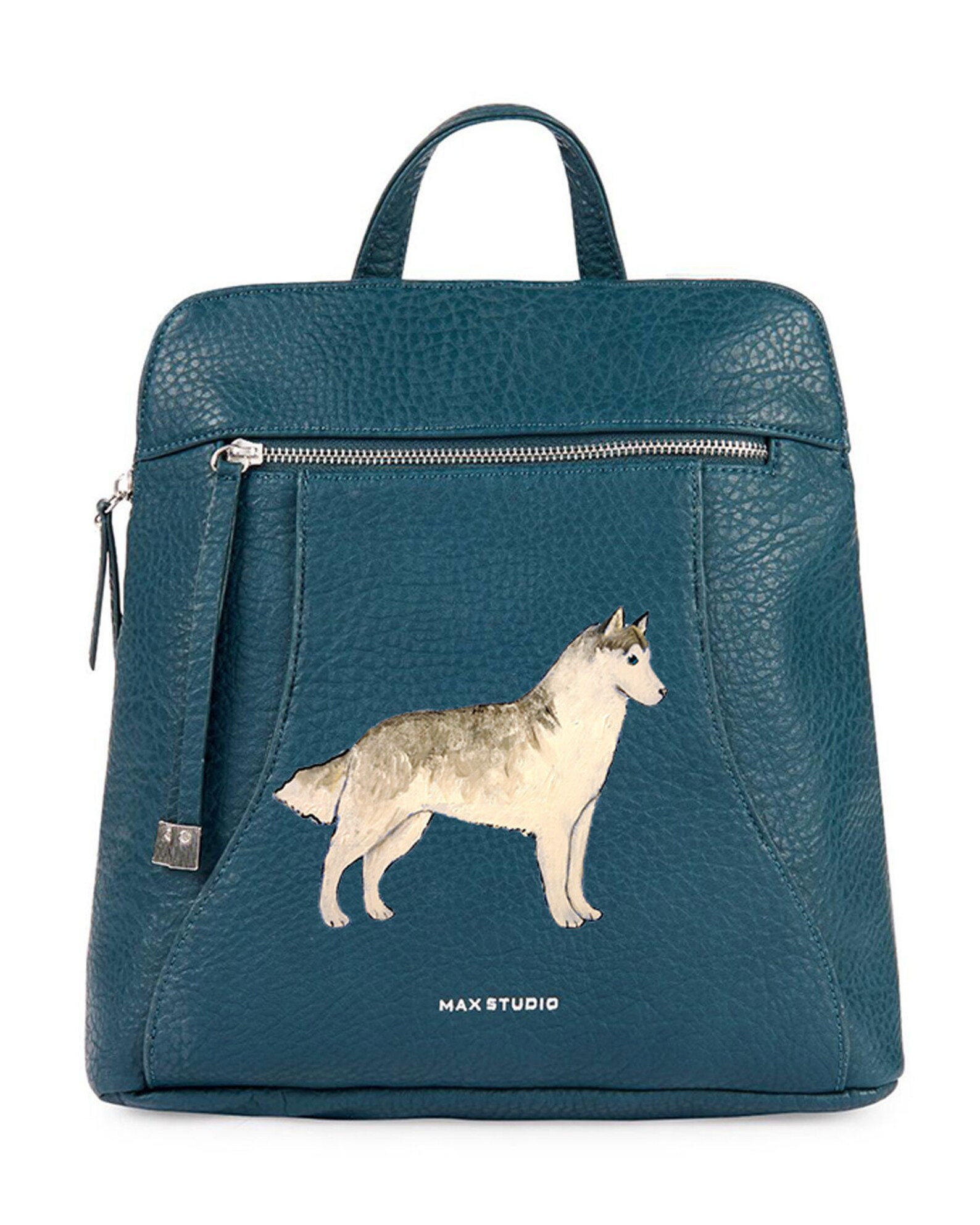 Siberian Husky Alaskan Malamute Dog Hand Painted Backpack / Purse ...