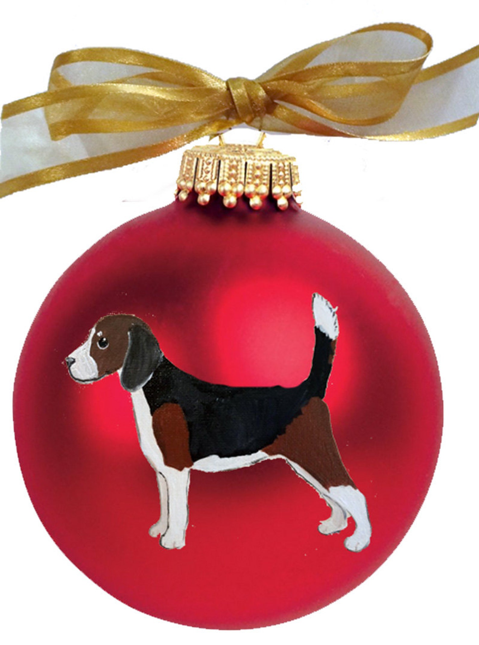 Beagle Dog Hand Painted Christmas Ornament Personalized - Etsy