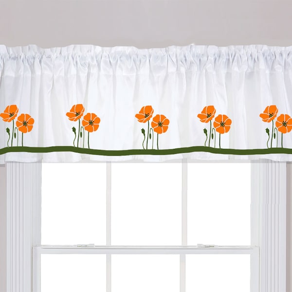 Orange Valance - Etsy