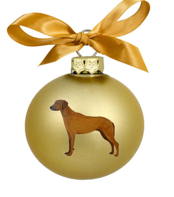 Rhodesian Ridgeback Dog Hand Painted Christmas Ornament | Etsy