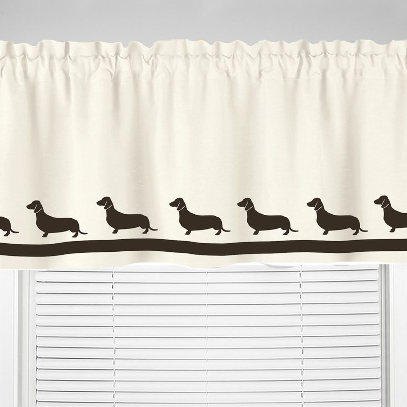 Curtains Valance Dog - Etsy
