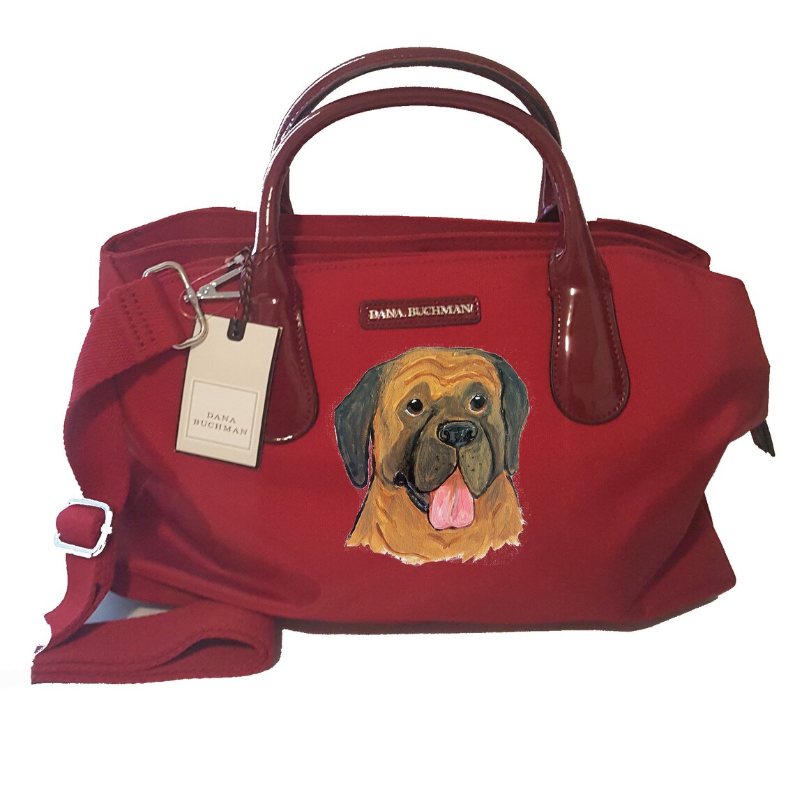 English Mastiff Dog Hand Painted Purse / Satchel / Handbag / Tote ...