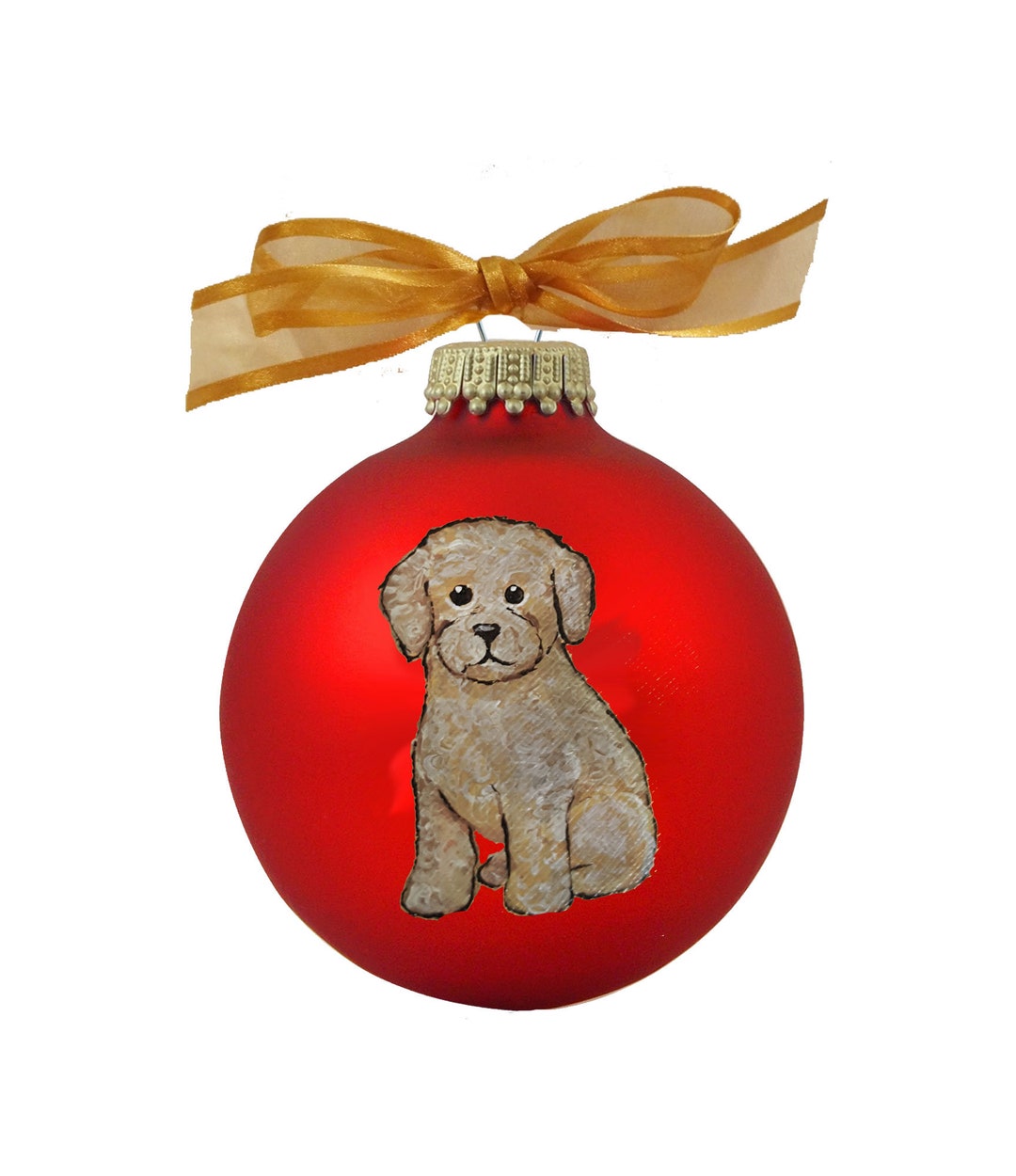 Cavapoo Poodle Dog Hand Painted Christmas Ornament - Etsy