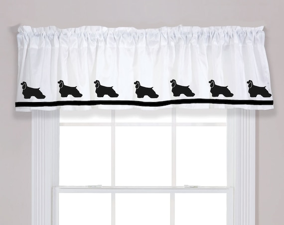 Cocker Spaniel Dog Window Valance / Window Treatment in Your | Etsy