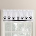 Dog/cat Paw Prints Dog Window Valance Curtain Your Choice of Colors ...