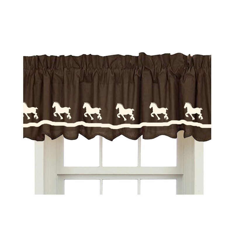 Appaloosa Horse Window Valance Curtain in Your Choice of - Etsy