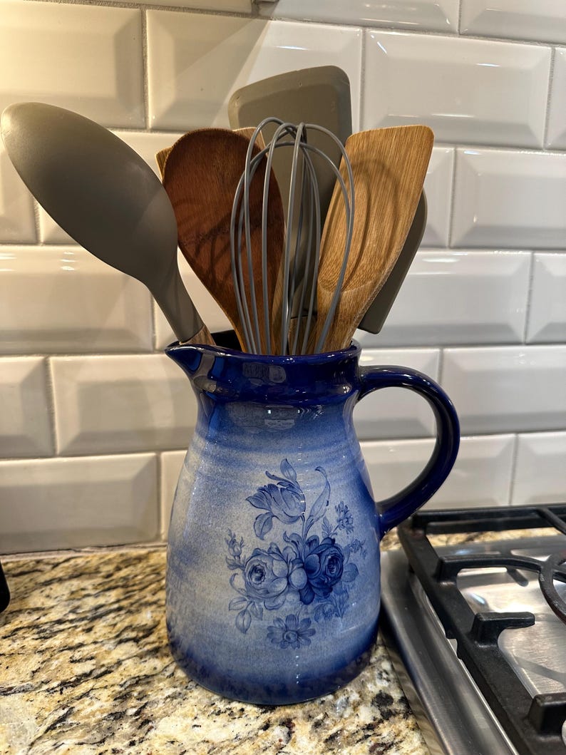 Staffordshire England Vintage Pitcher - Etsy