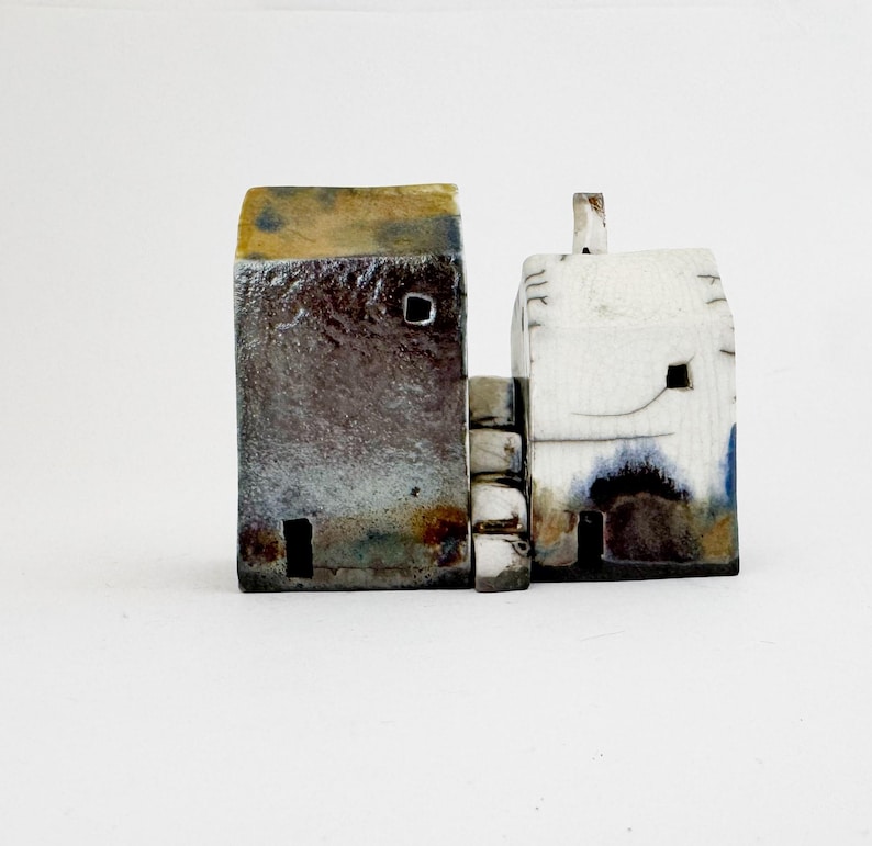 Tiny Abandoned Raku Buildings With Stairs, "georgia City (jasper County ...