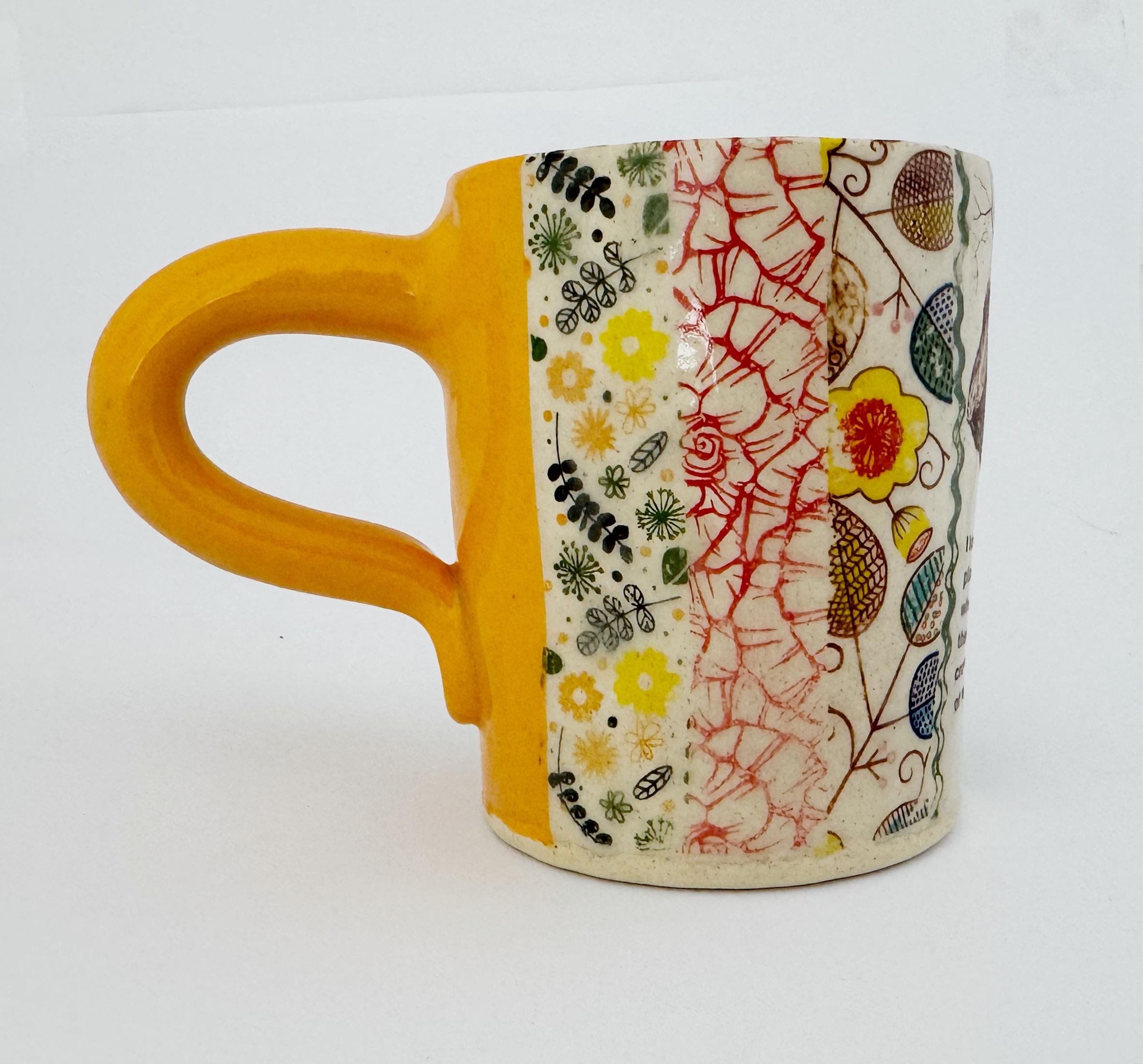 Tree Mug, "crowds of Trees" With Underglazes, Poem & Transfer Imagery ...