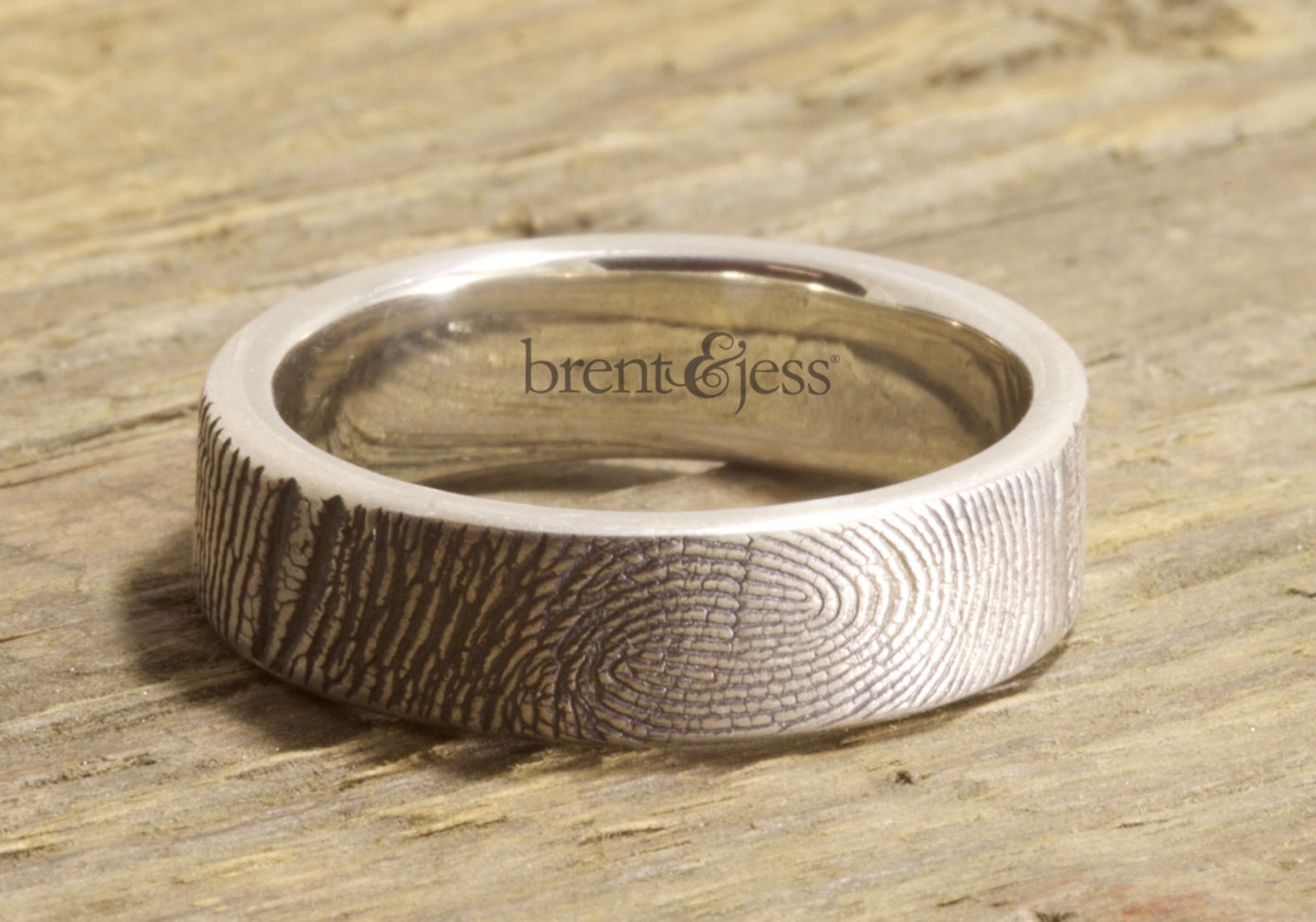 Fingerprint RIng Personalized Custom Handcrafted band | Etsy