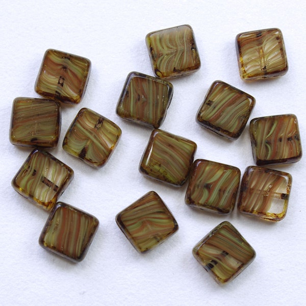 Orange Glass Squares - Etsy